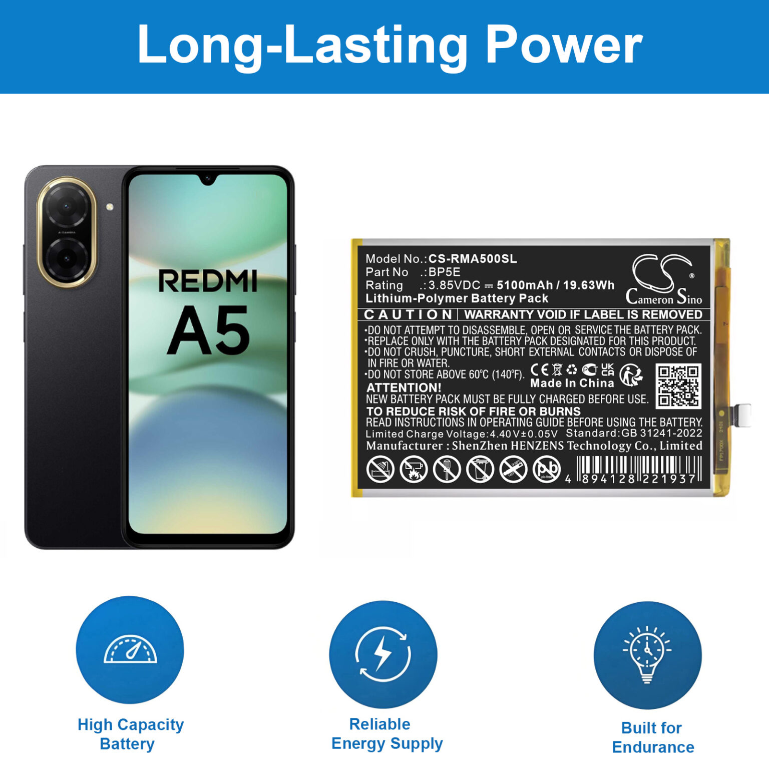 Battery for Redmi A5 4G - Device Repair Guy